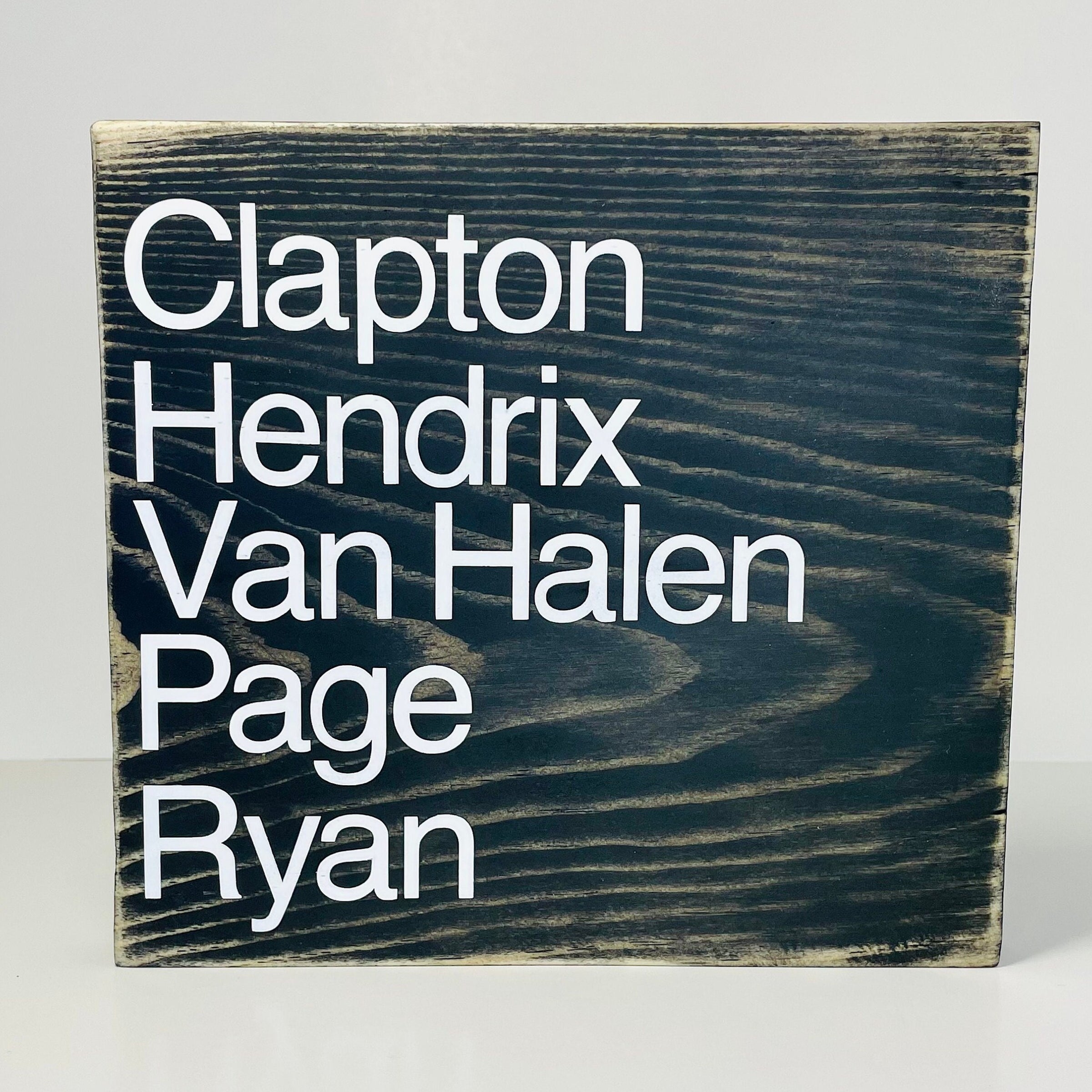 Personalized Rock Guitar Player Wood Sign | Custom Gifts for Guitarists ...